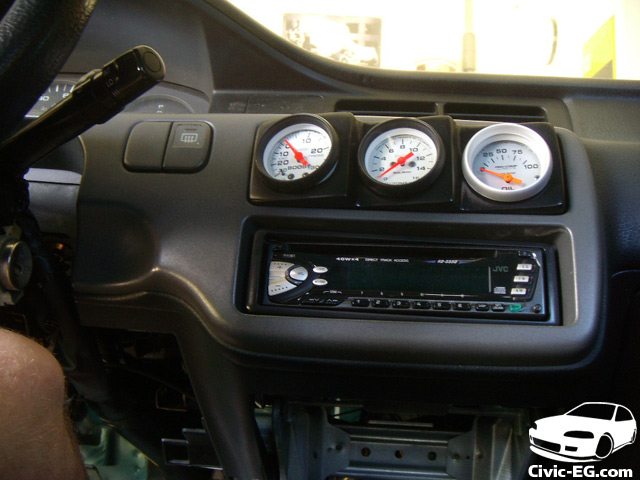 Civic EG View topic - Installed some gauges last weekend...